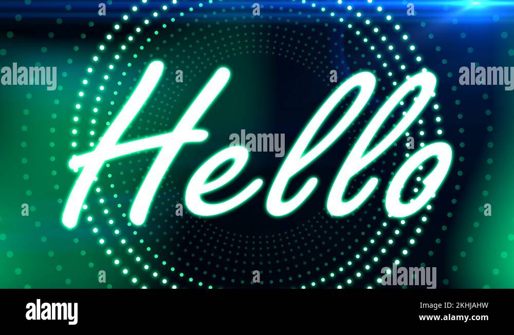 Hello animation revealer motion poster, banner text. Available in 4K ...