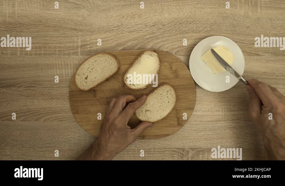 Slice of bread and butter Stock Videos & Footage - HD and 4K Video ...