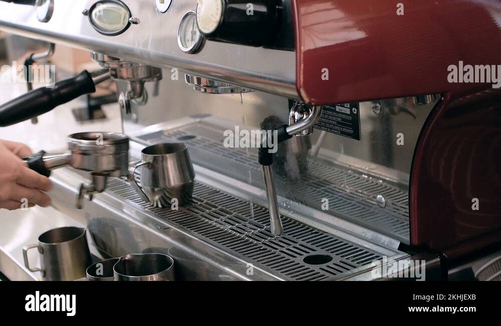 Barista at work. The process of making coffee Stock Video Footage - Alamy
