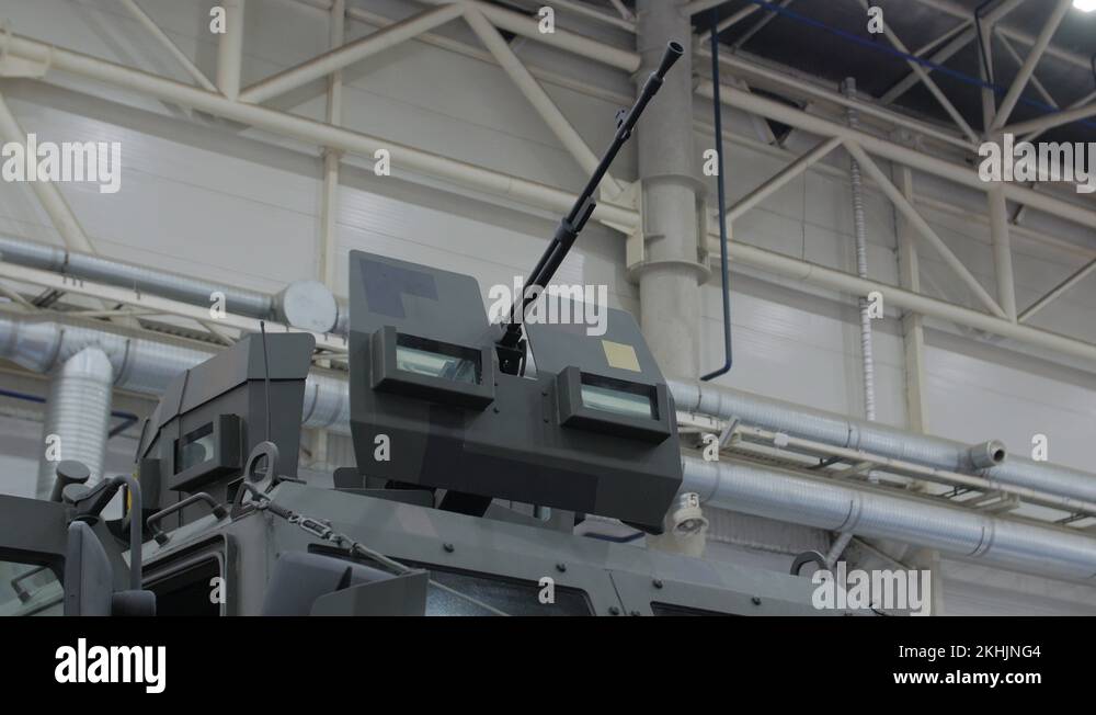 Armored Machine Gun Stock Video Footage - Alamy