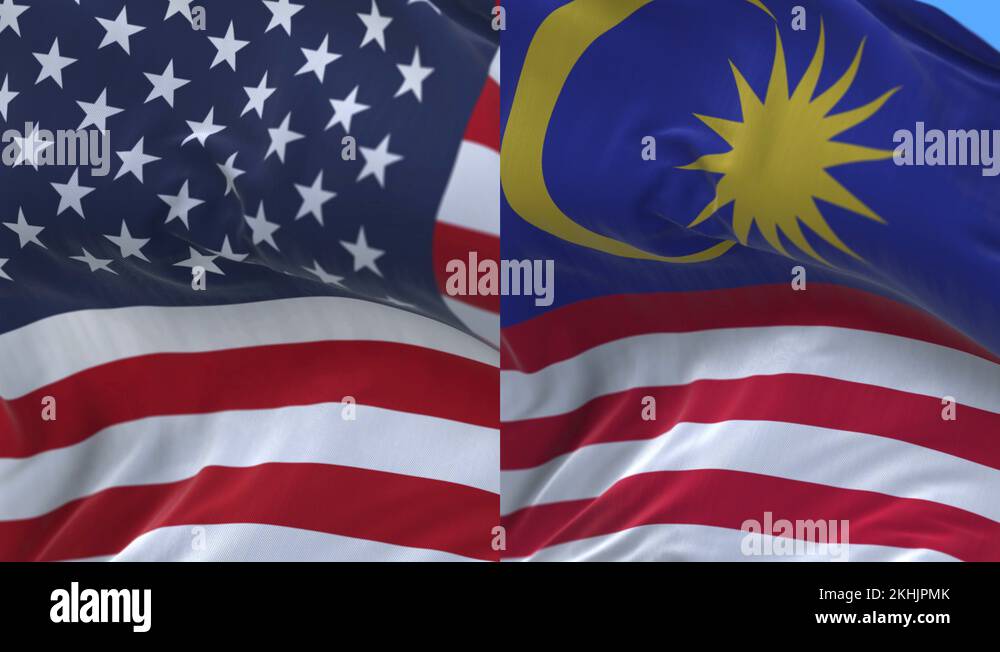 Malaysia united states flag Stock Videos & Footage - HD and 4K Video ...