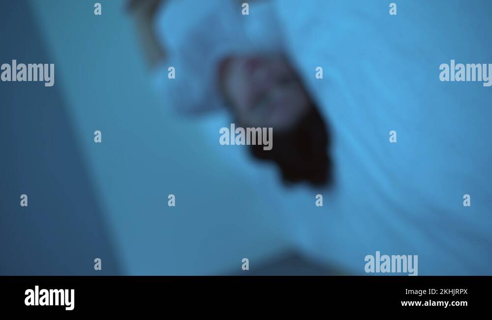 Female violence victim crying on bed after physical abuse, wince of ...