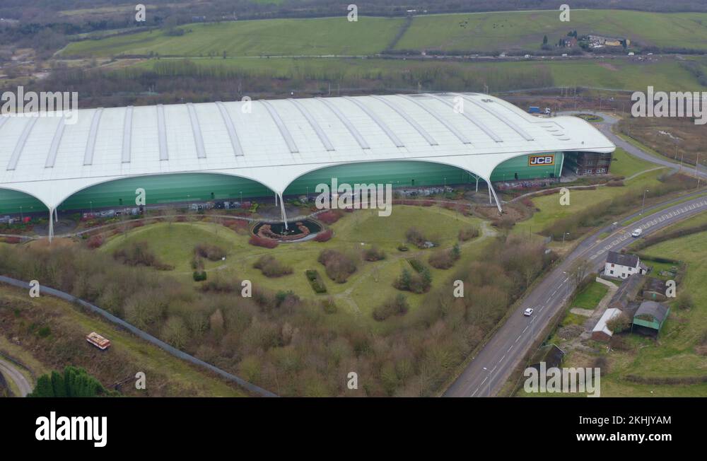Stunning aerial footage of JCB Worldwide Logistics in the Midlands ...