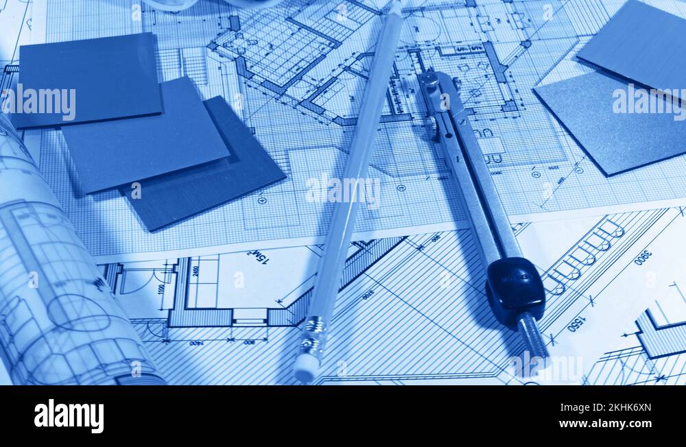 blueprints - drawings of antique architecture Stock Video Footage - Alamy