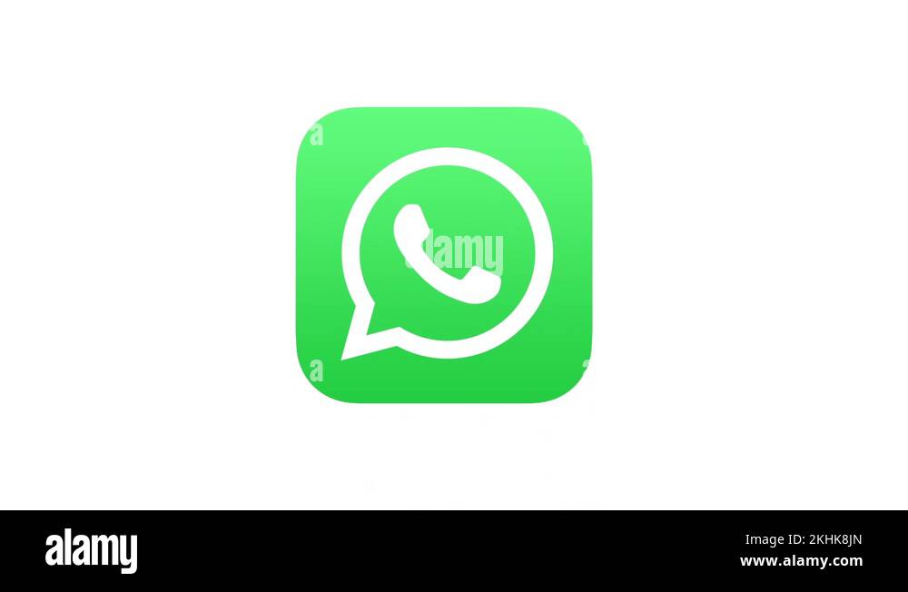 Whatsapp Icon Notification Counter Social Media Animation Stock Video ...