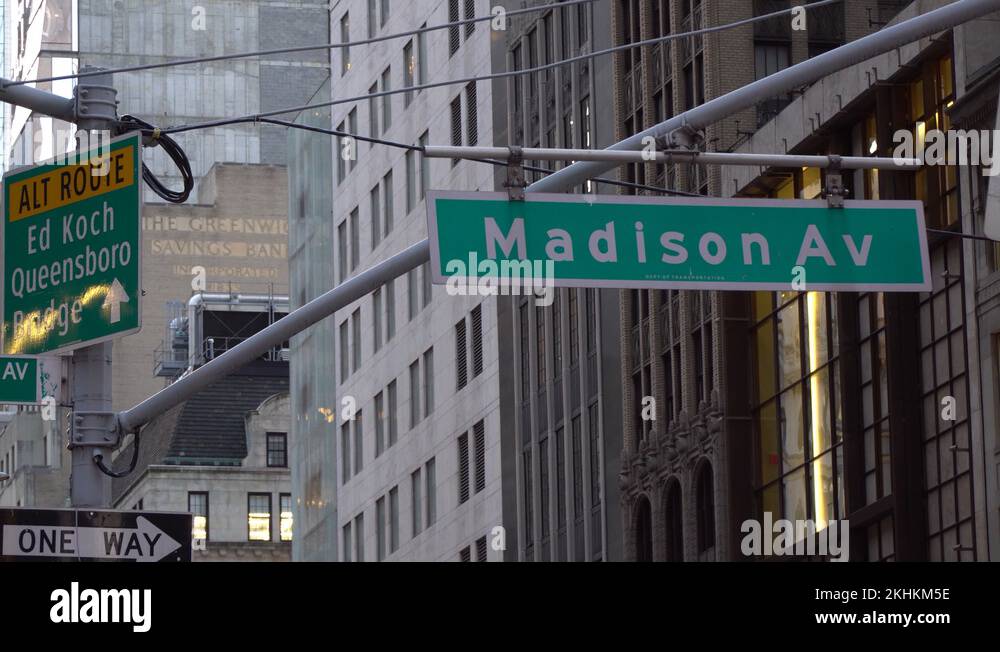 Manhattan reflection urban sign Stock Videos & Footage - HD and 4K ...