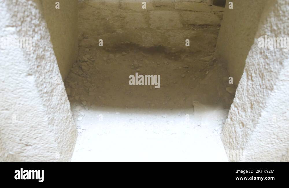 Tilt Up Floor Reveal Tomb Nefas Mawcha Corridor End Aksum Ethiopia ...