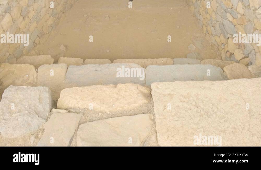 Tilt Up Reveal Entrance Stairs Tomb of King Kaleb Aksum Ethiopia Stock ...