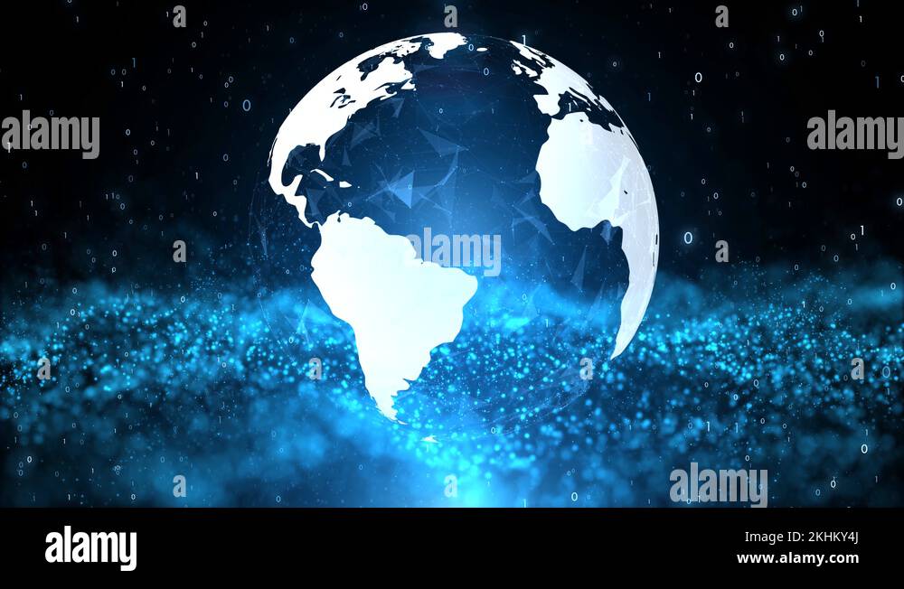 Earth Cyberspace Animation Background Stock Video Footage Alamy