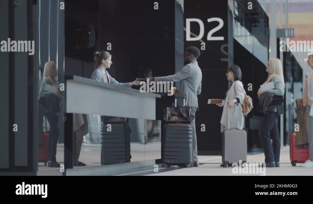Woman airport suit check in Stock Videos & Footage - HD and 4K Video ...