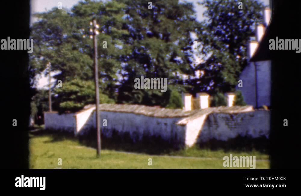 DENMARK-1975: The Tall White Building Makes Stone Wall Look Tiny In ...