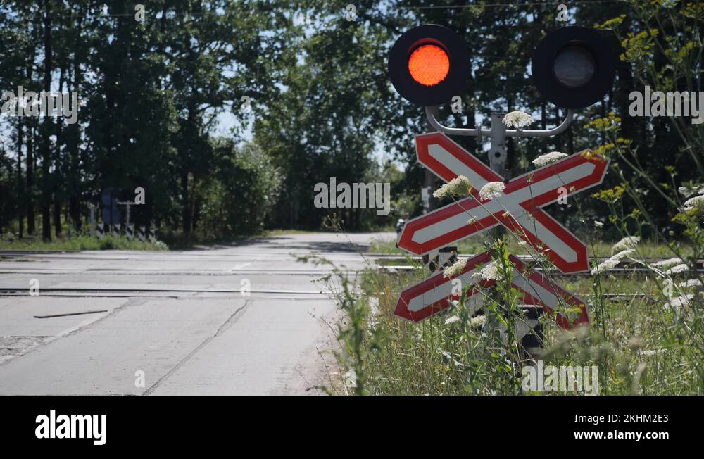 Stop sign stop sign and railway crossing Stock Videos & Footage - HD ...