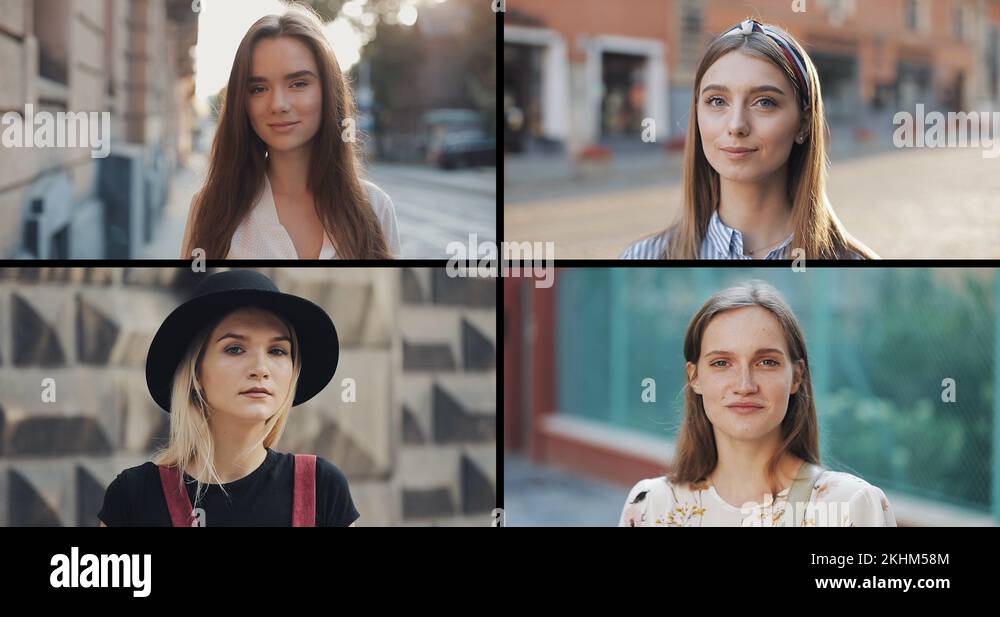 Split screen face woman Stock Videos & Footage - HD and 4K Video Clips ...