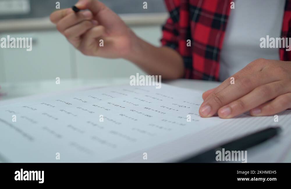 Education student hands test Stock Videos & Footage - HD and 4K Video ...