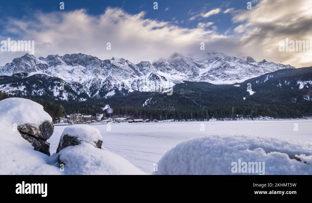 Lake eibsee with zugspitze Stock Videos & Footage - HD and 4K Video ...