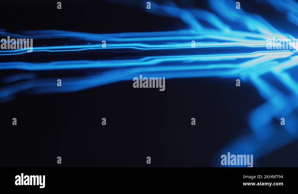 Digitalization Concept: Computer Screen Activates and Shows Futuristic ...