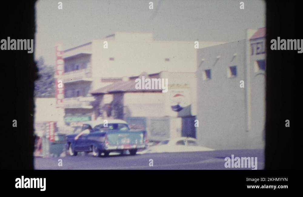 TIJUANA MEXICO-1962: A Group Of People Walking Downtown In The Big City ...