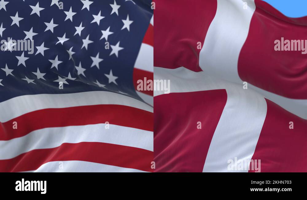 Denmark united states flag Stock Videos & Footage - HD and 4K Video ...