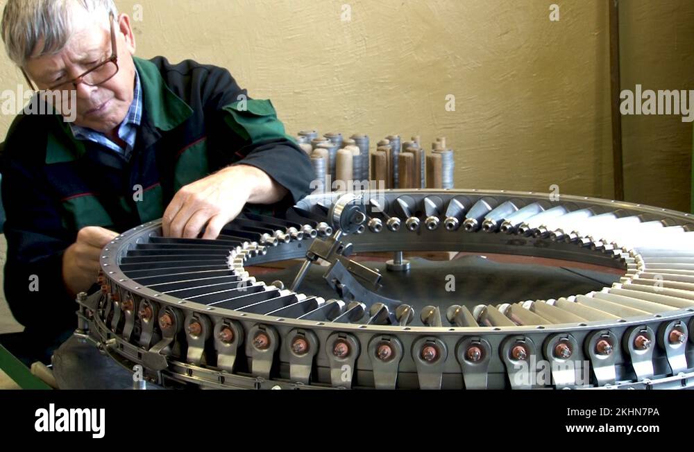 Assembly section of guide apparatus of turbine for jet engine of Su-24 ...