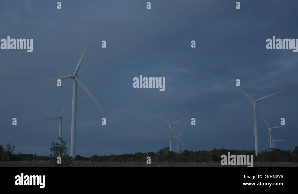 Wind generator power electricity alternative storm clouds sky energy ...