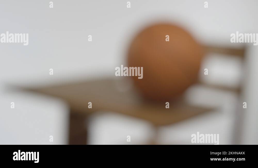 Rack focus to basketball on a school desk - sports in class Stock Video ...