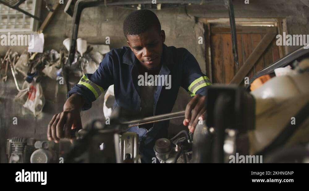 African man repairing car engine Stock Videos & Footage - HD and 4K ...