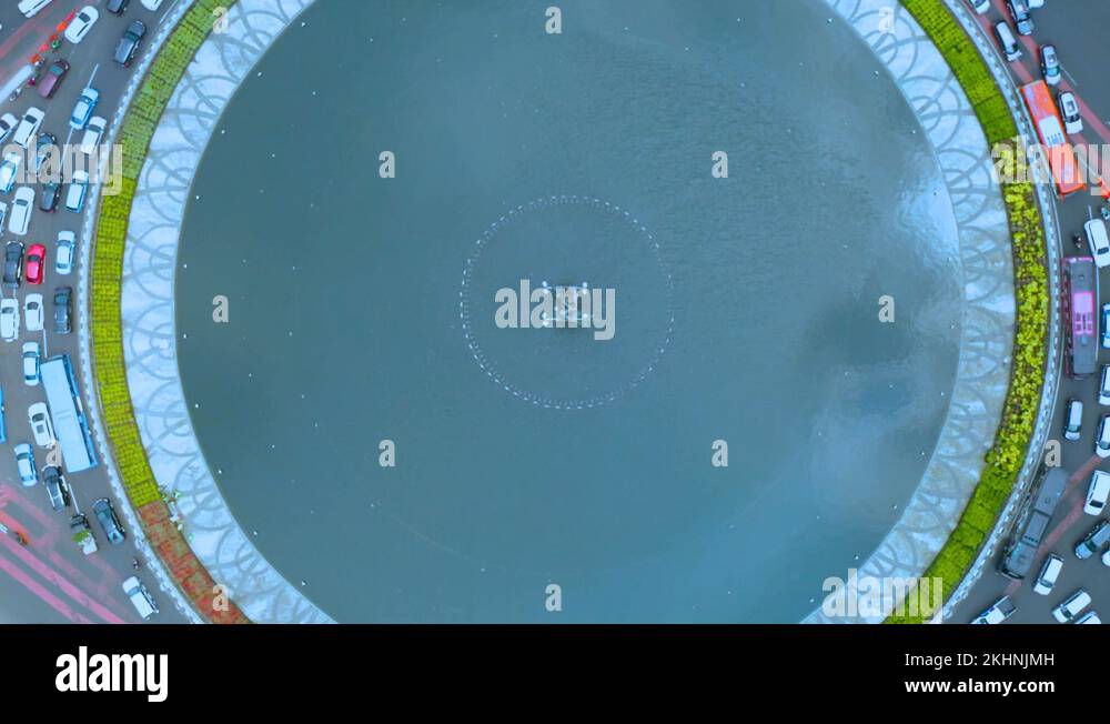 Earth zoom out from Hotel Indonesia roundabout to space Stock Video ...