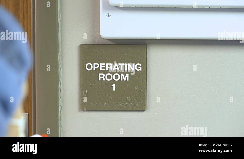 Female janitor cleaning sign in medical office hospital Stock Video ...
