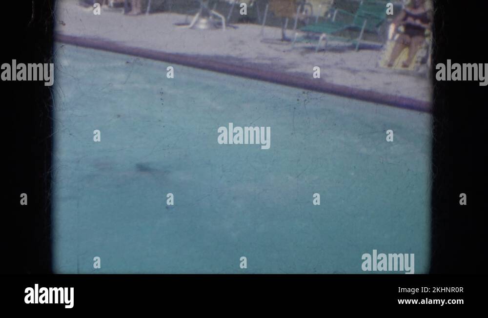 SOUTH DAKOTA USA-1966: Old Community Pools With People Swimming ...