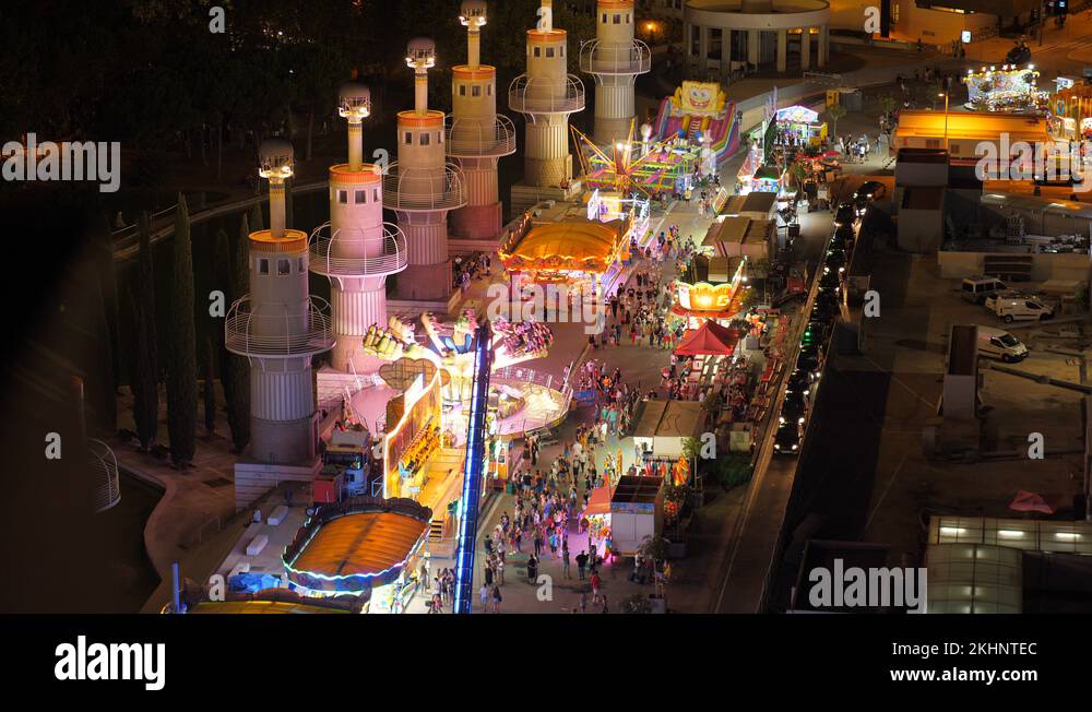 Fairground amusement fair night rides Stock Videos & Footage - HD and ...
