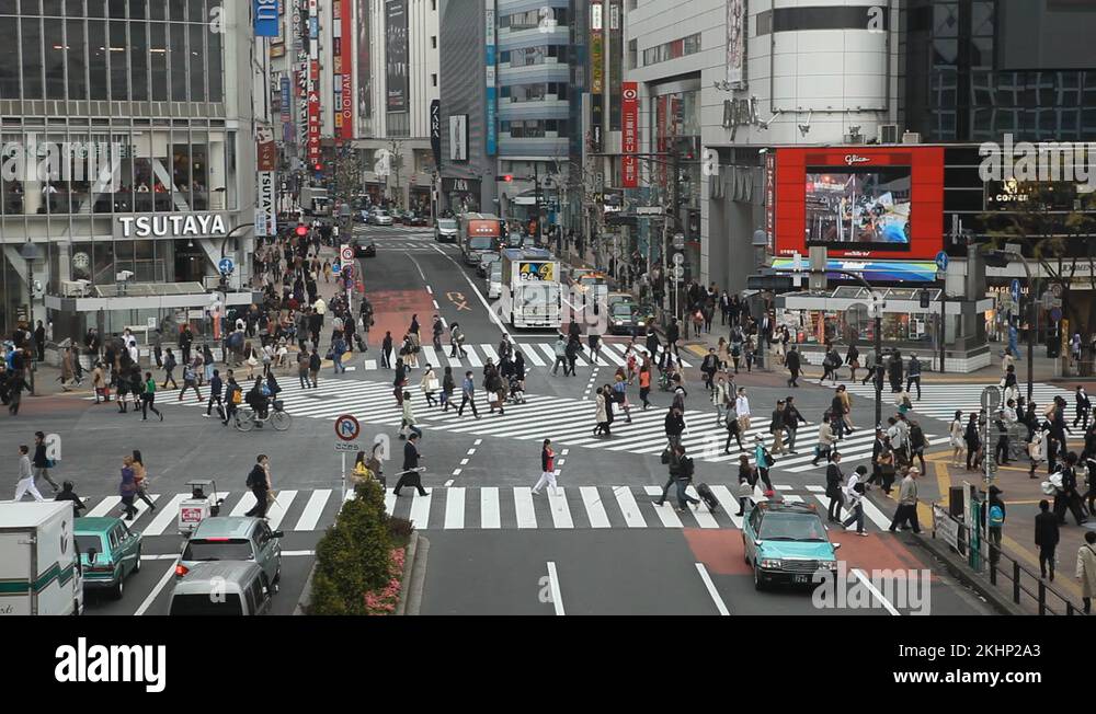 Rush Hour Commuters Commuting Busy Urban Crowded Street Tokyo People ...