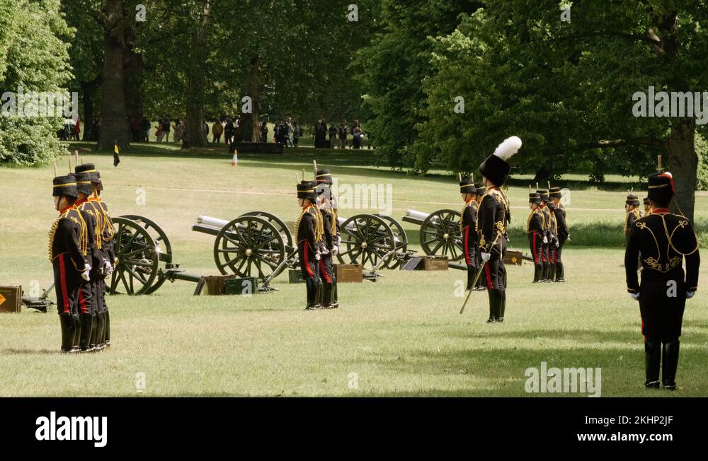 Gun Salute Parade in London to Mark the Coronation Anniversary of the ...