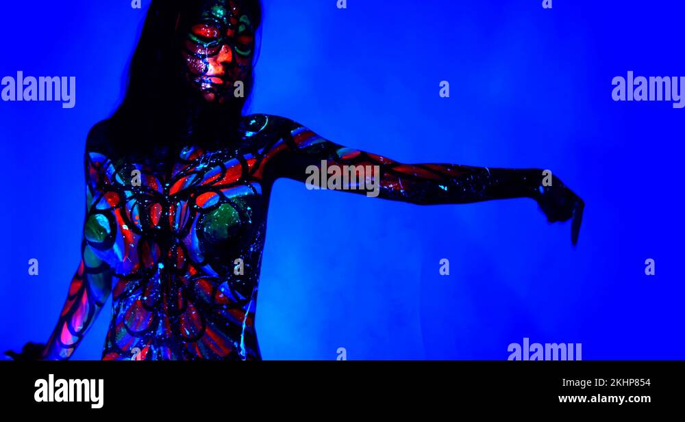 Dancing colorful girl splash paint Stock Videos & Footage - HD and 4K ...