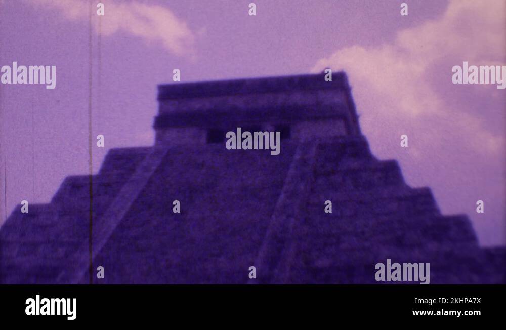 MEXICO CITY-1973: An Aztec Pyramid And Its Courtyard With Its ...