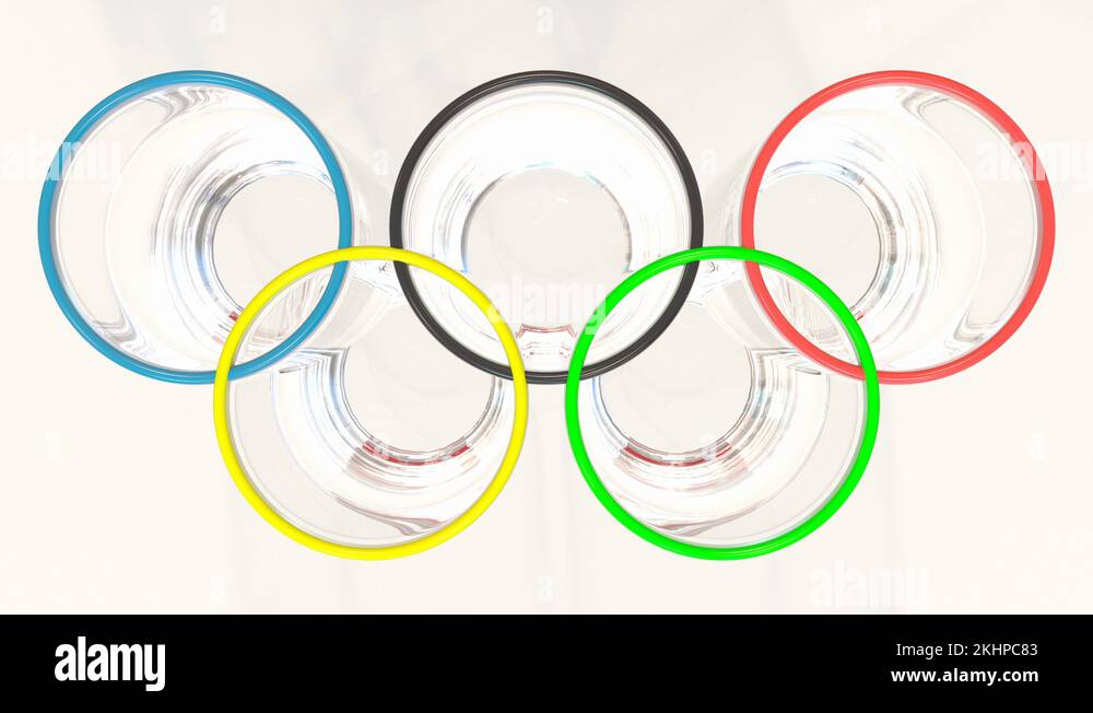 Olympic rings made of laboratory vials and Turkish flag. Editorial ...