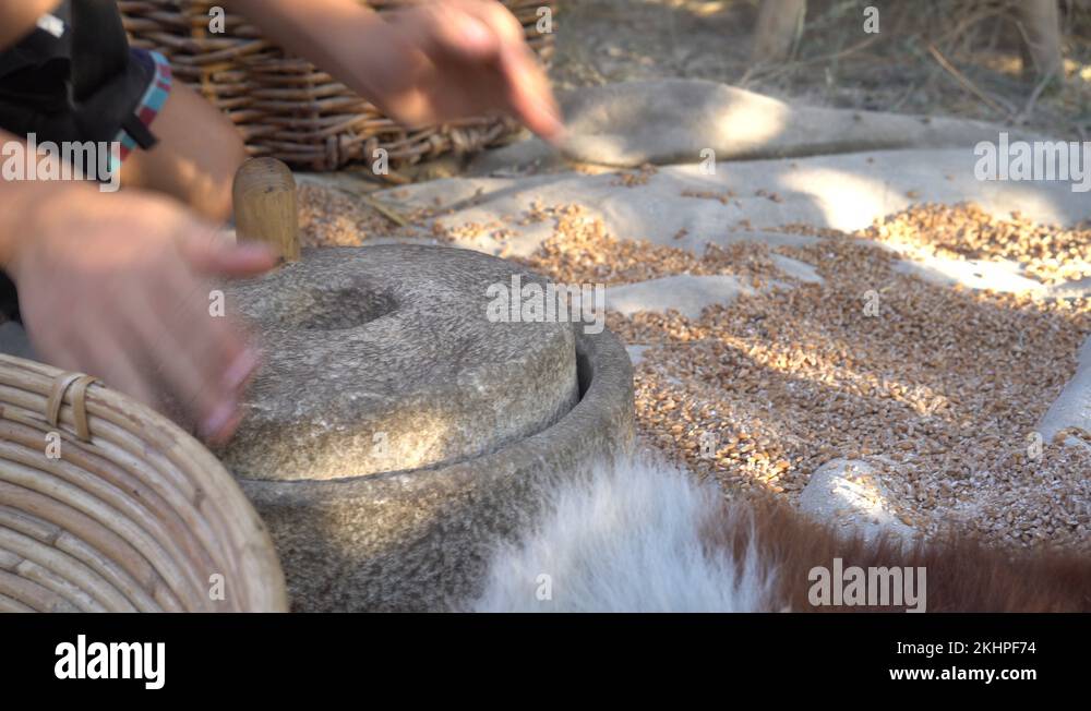 Traditional stone corn grinder Stock Videos & Footage - HD and 4K Video ...
