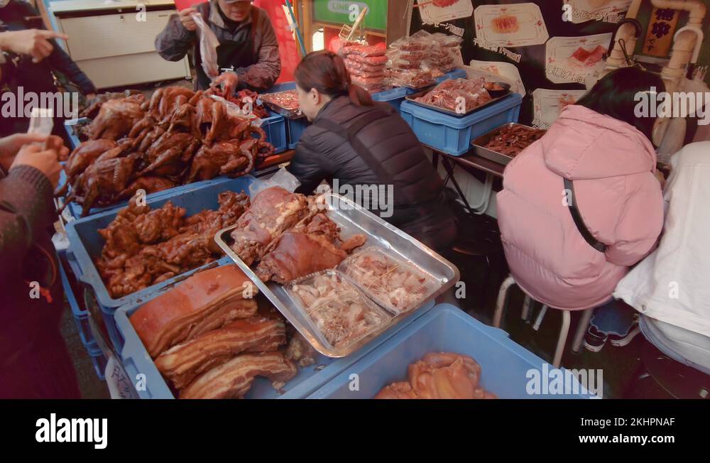 Pork market stall Stock Videos & Footage - HD and 4K Video Clips - Alamy
