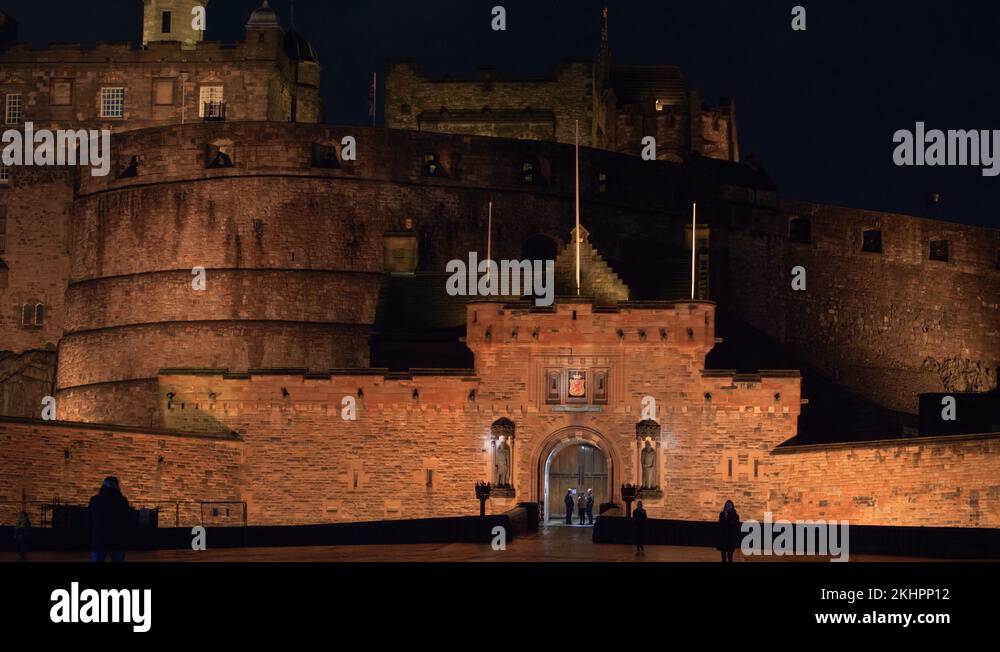 Edinburgh castle night skyline Stock Videos & Footage - HD and 4K Video ...