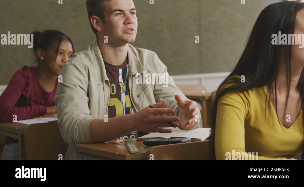 Teenage boy question class Stock Videos & Footage - HD and 4K Video ...