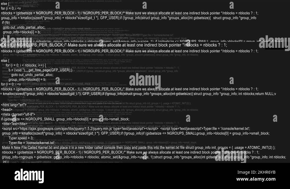 Program code scrolling on a computer screen Stock Video Footage - Alamy