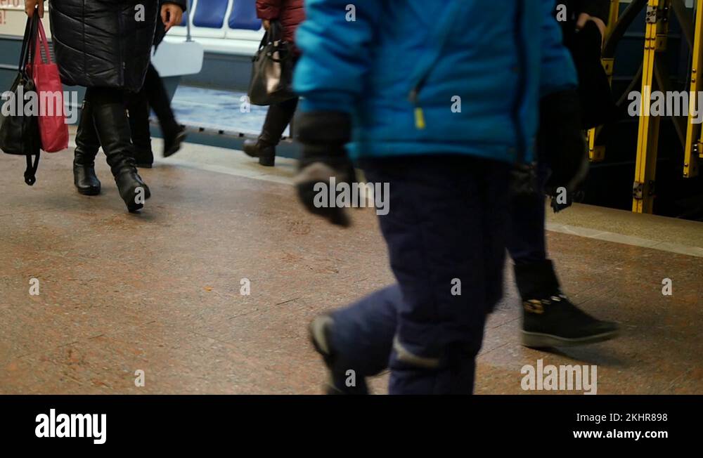 People inside metro underground subway station Stock Videos & Footage ...