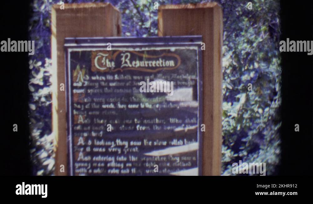 SAN LUIS COLORADO-1965: Christ Resurrection Sign With Statue Of Jesus ...