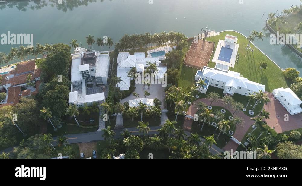 Lil Wayne House Fly Over - Waterfront Homes - Miami Beach Aerial - 4K ...