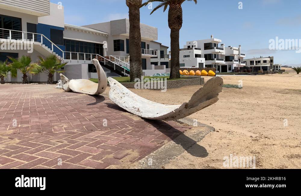 4K video of Atlantic beach at Long Beach near Swakopmund in Namibia ...