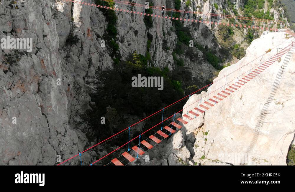 Rope bridge aerial Stock Videos & Footage - HD and 4K Video Clips - Alamy