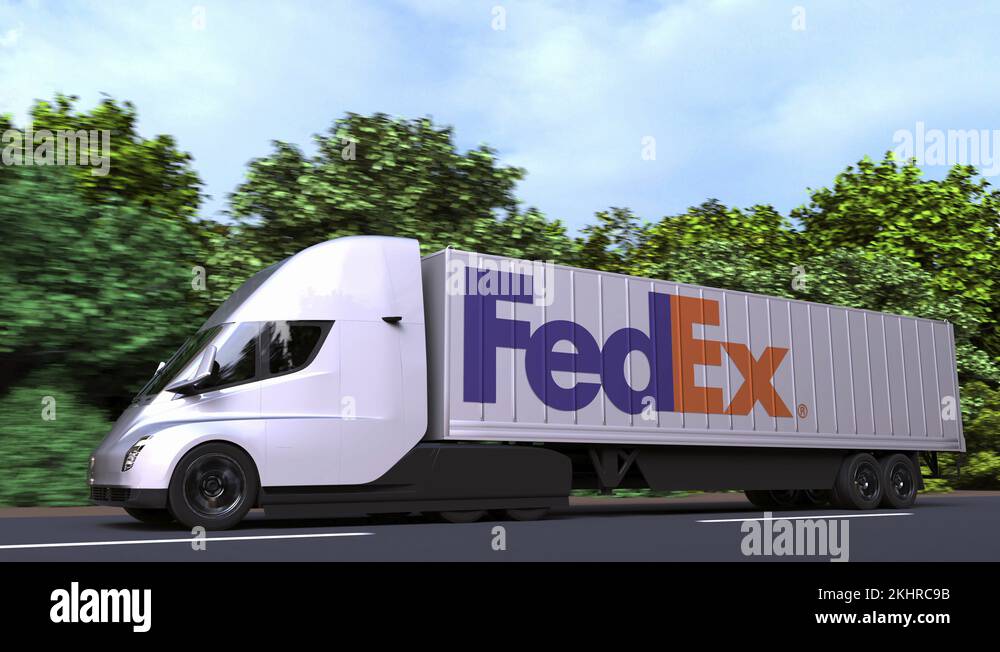 Fedex truck logo Stock Videos & Footage - HD and 4K Video Clips - Alamy
