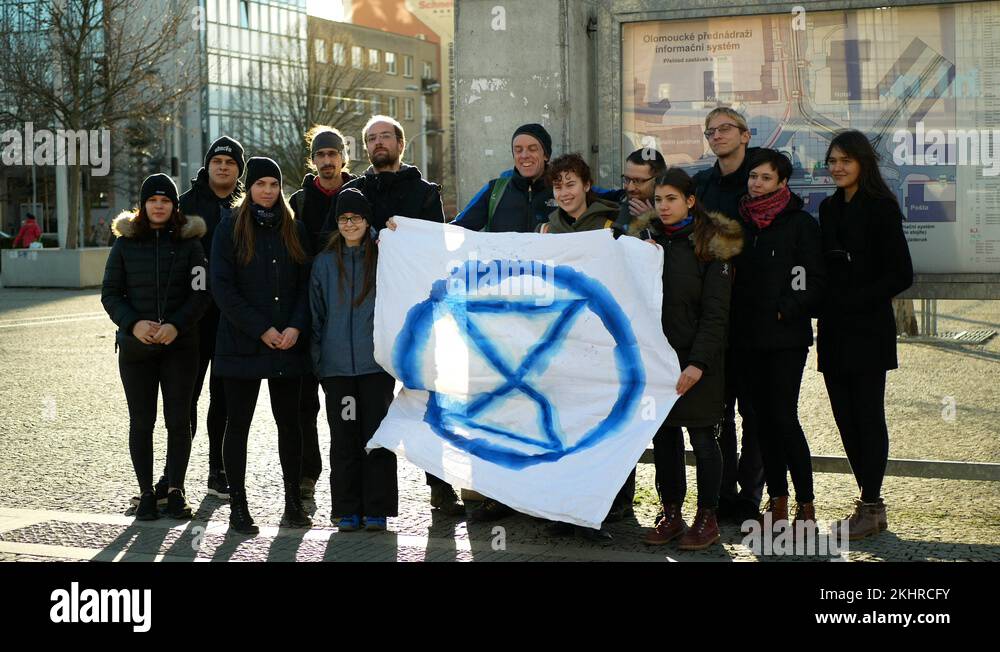 Extinction rebellion girl activist banner symbol circle planet ...