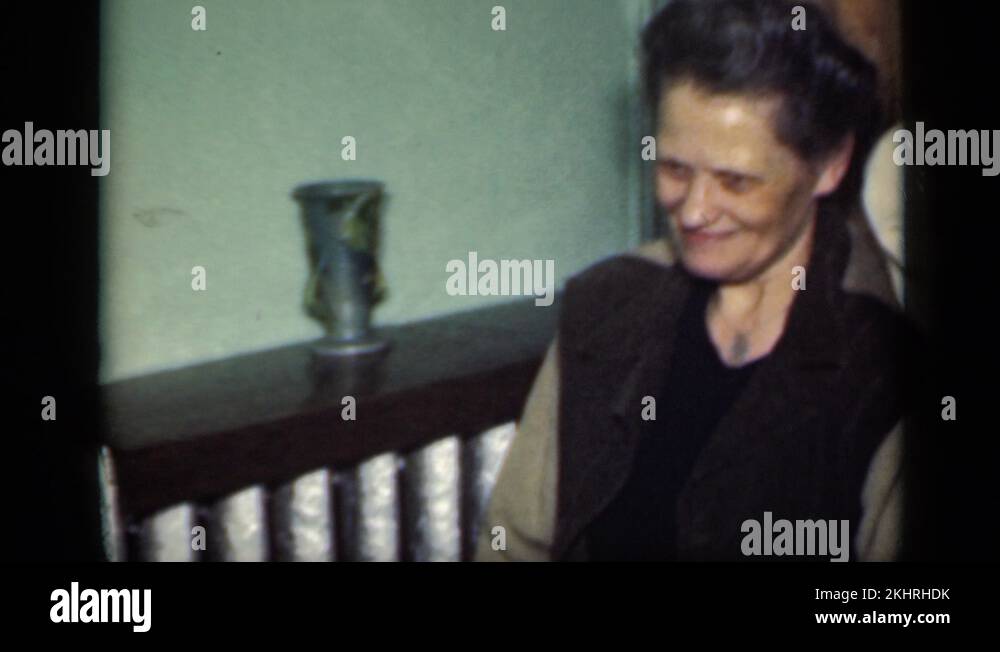 NEW YORK-1949: Old Creepy Lady With Weird Smile Followed By Younger ...