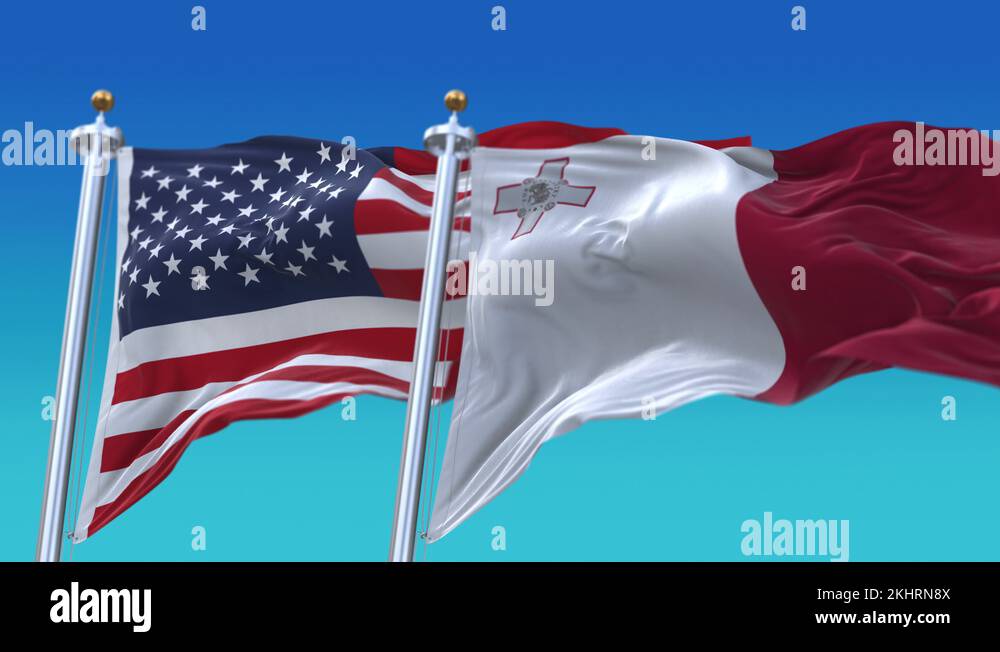 Malta united states flag Stock Videos & Footage - HD and 4K Video Clips ...