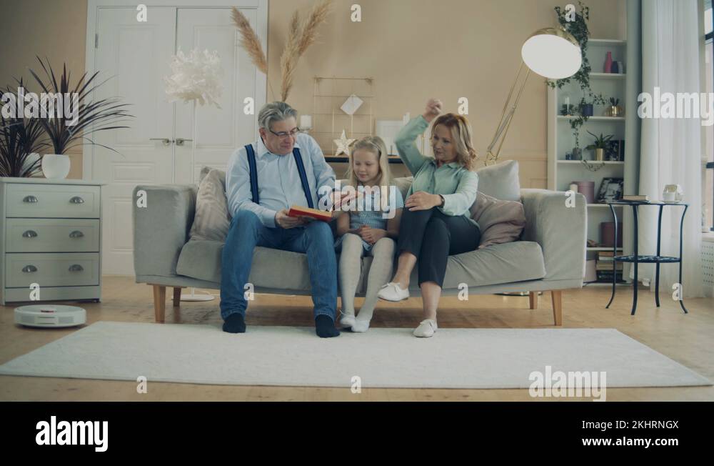 Grandpa reading to grandchild Stock Videos & Footage - HD and 4K Video ...